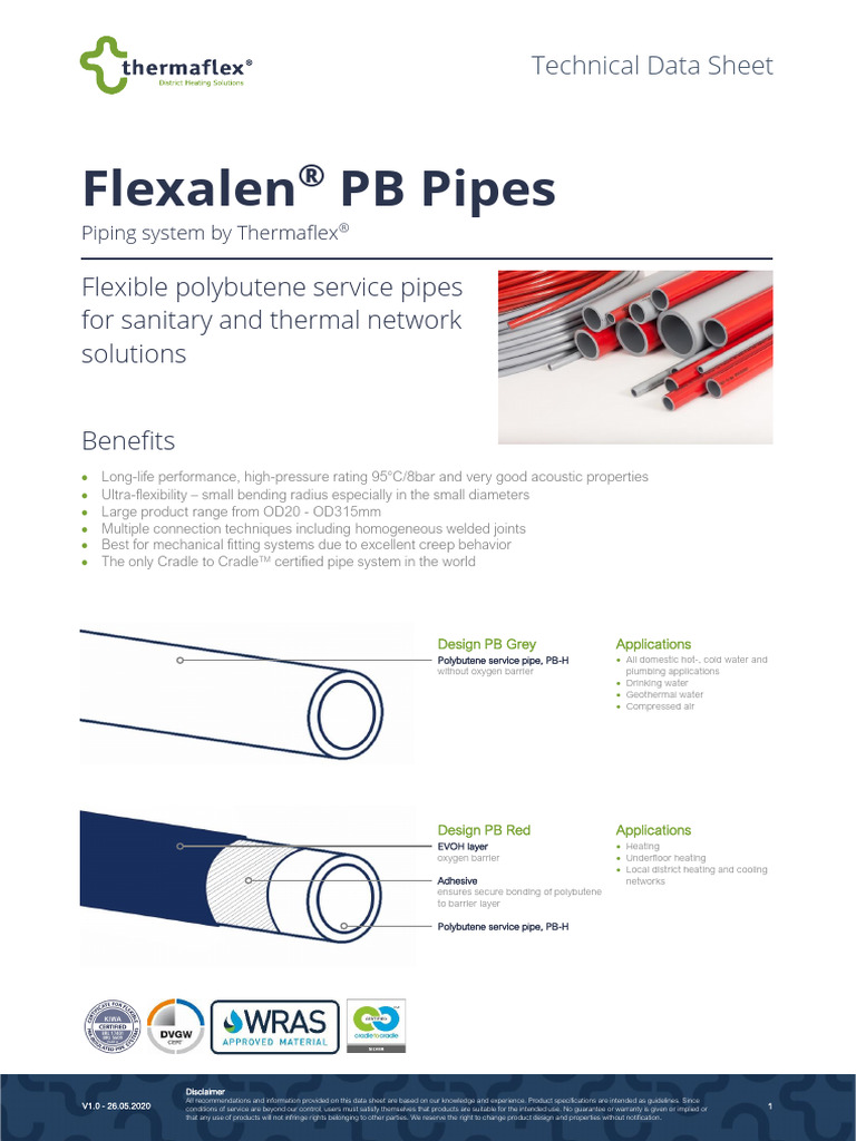 TDS - PB Pipes - v1.0EU - 20200526 | PDF