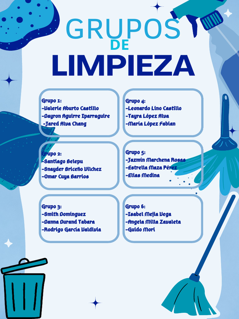 Grupos de Limpieza - 20240415 - 204903 - 0000 | PDF