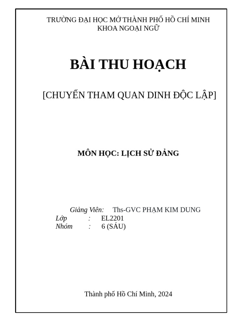 BTH - NHOM 6 | PDF