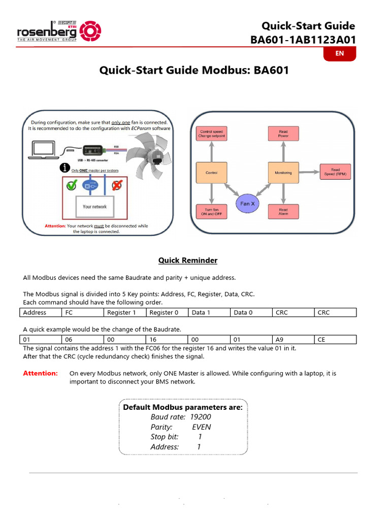 BA601 1 - Quick Start Guide | PDF