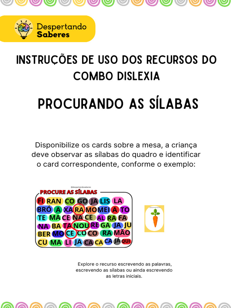 Juntando Silabas | PDF