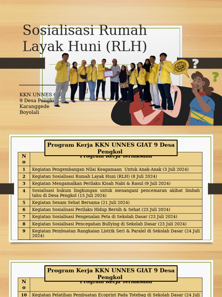 Seminar Hasil KKN Unnes Giat 9 | PDF