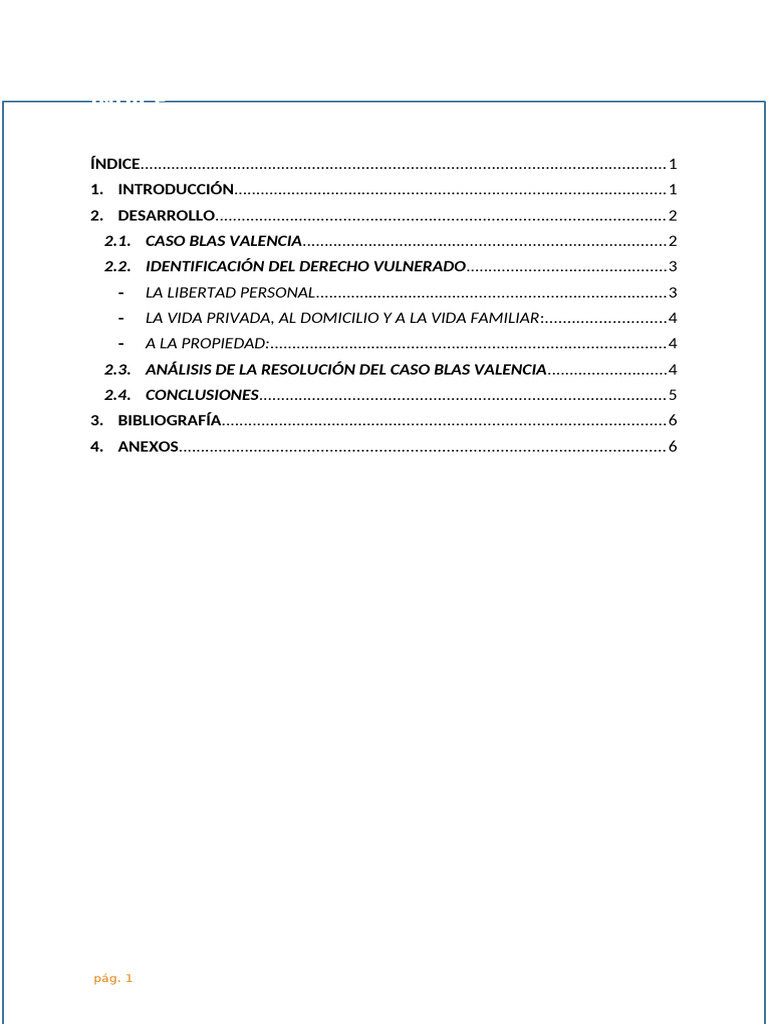 Caso Blas Valencia | PDF
