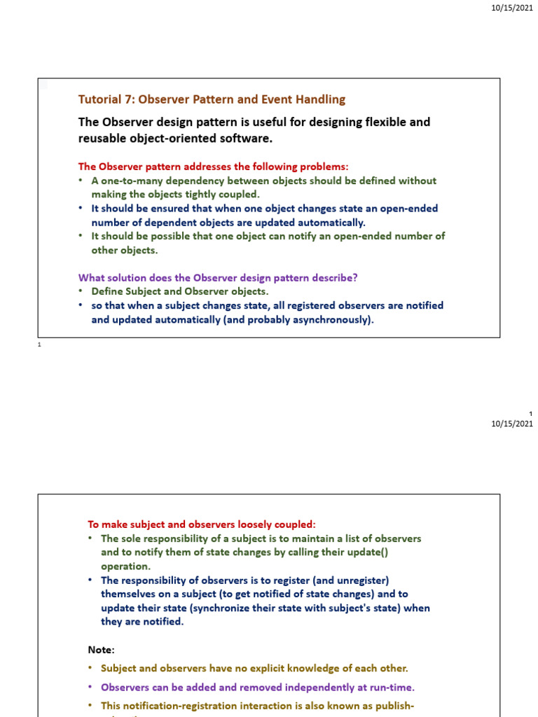 Tutorial 7 Slideshow | PDF
