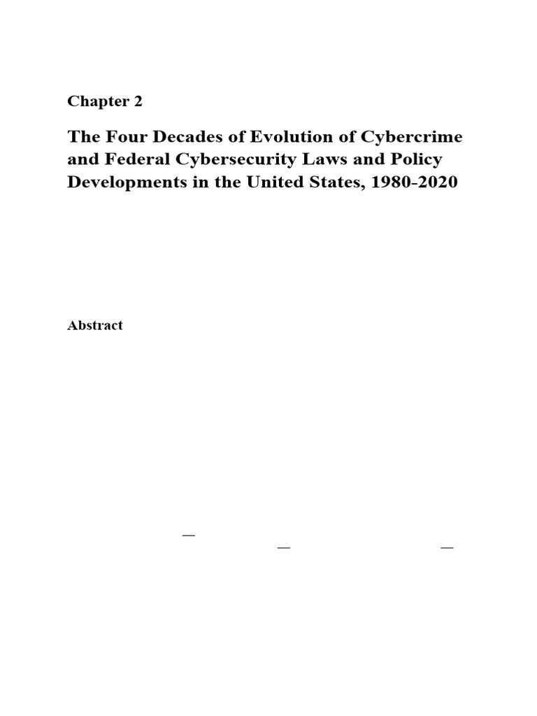 Global Cybercrime and Cybersecurity Laws and Regul... - (The Four ...