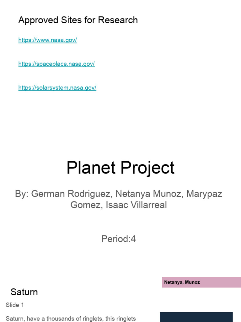 10-4-22 Planet Project | PDF