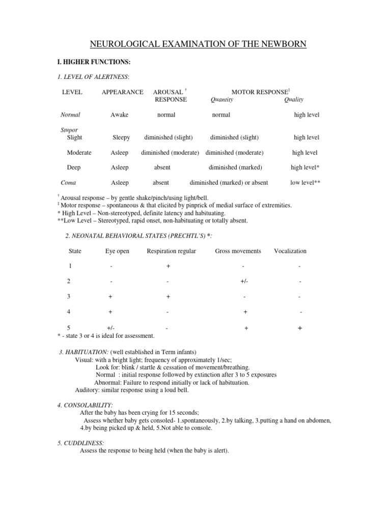 CNS Examination New Protocols | PDF