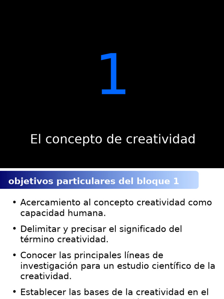 El Concepto de Creatividad 10744 | PDF
