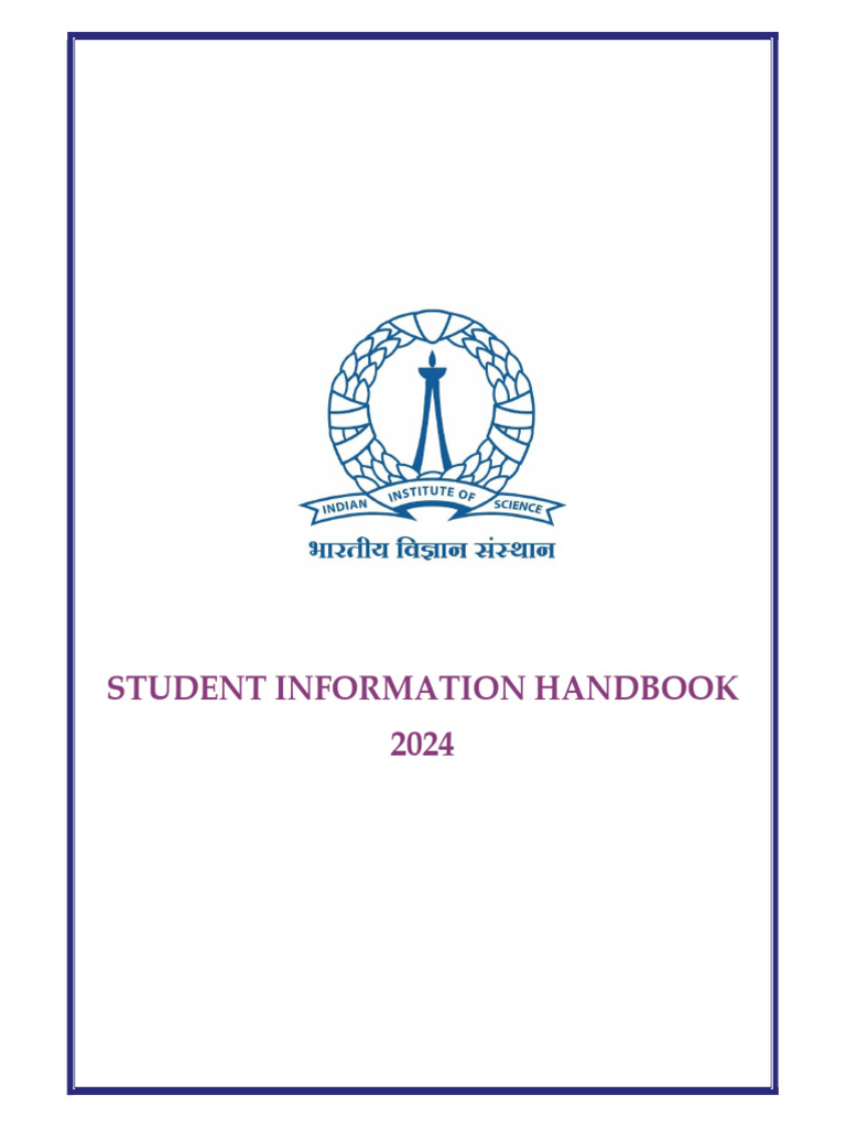 Student Information Handbook 2024 | PDF