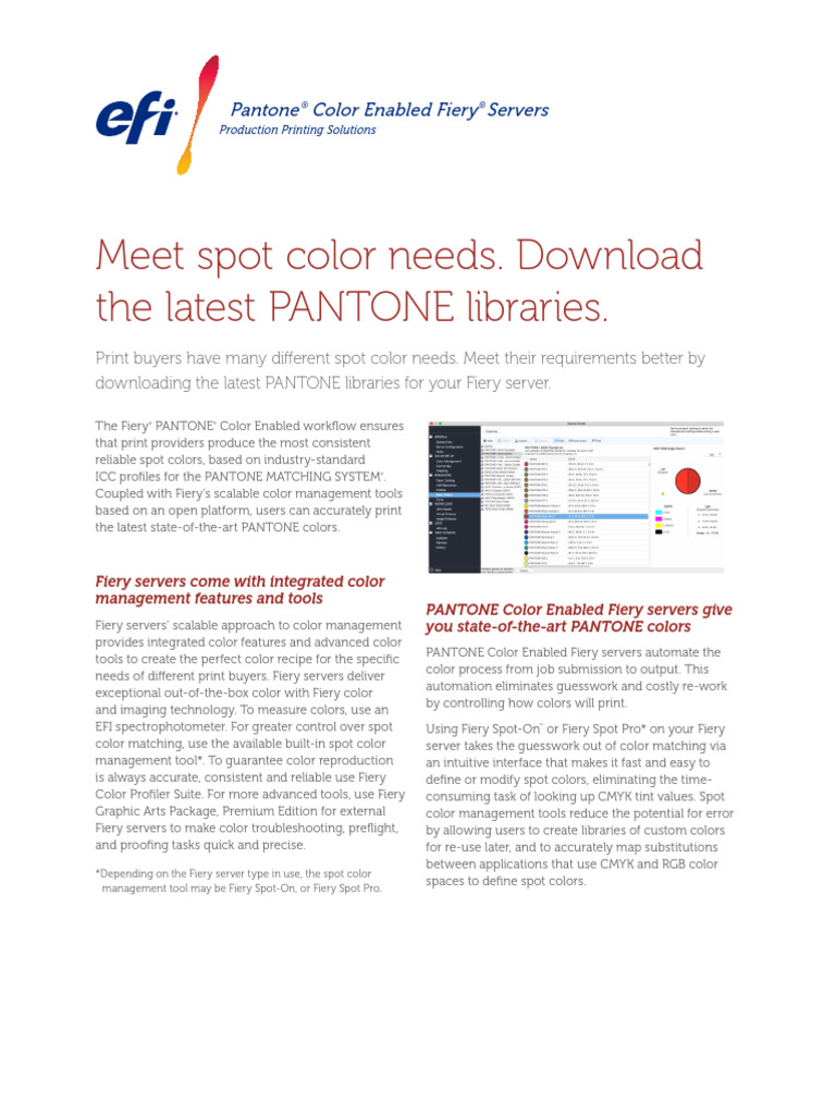 Efi Fiery Pantone v5 User Guide Ds en Us | PDF