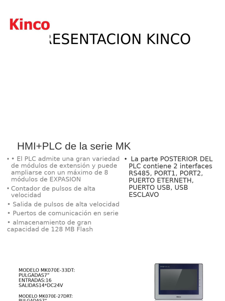 Presentacion Kinco Vol2 | PDF