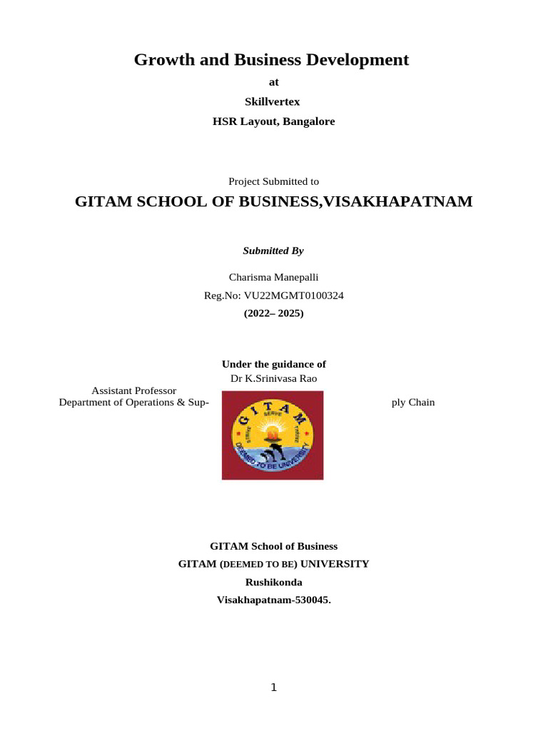 Charisma Bba Project 3 | PDF