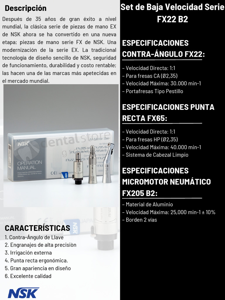 Ficha Tecnica FX22 B2 NSK | PDF