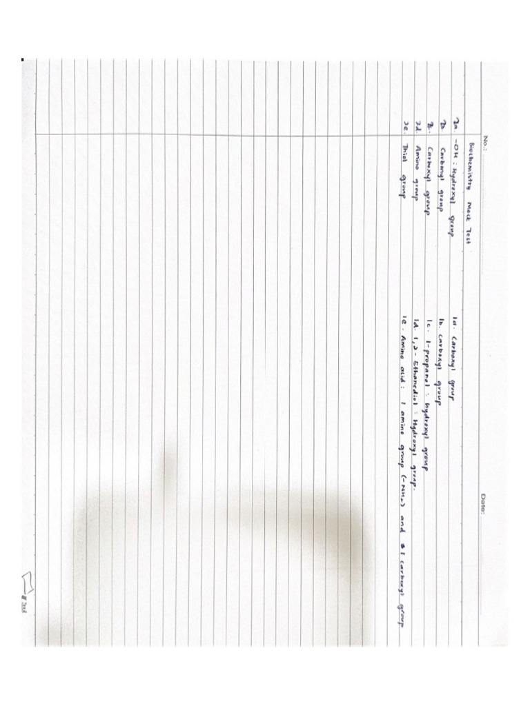 Biochemistry Mock Test Pdf