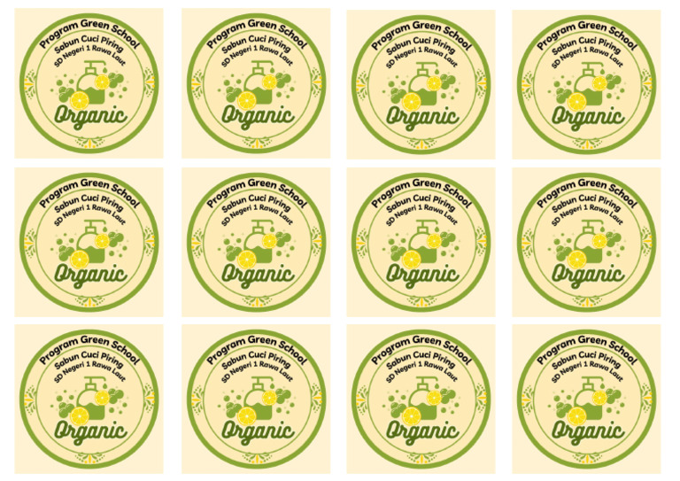 stiker sabun cuci piring | PDF