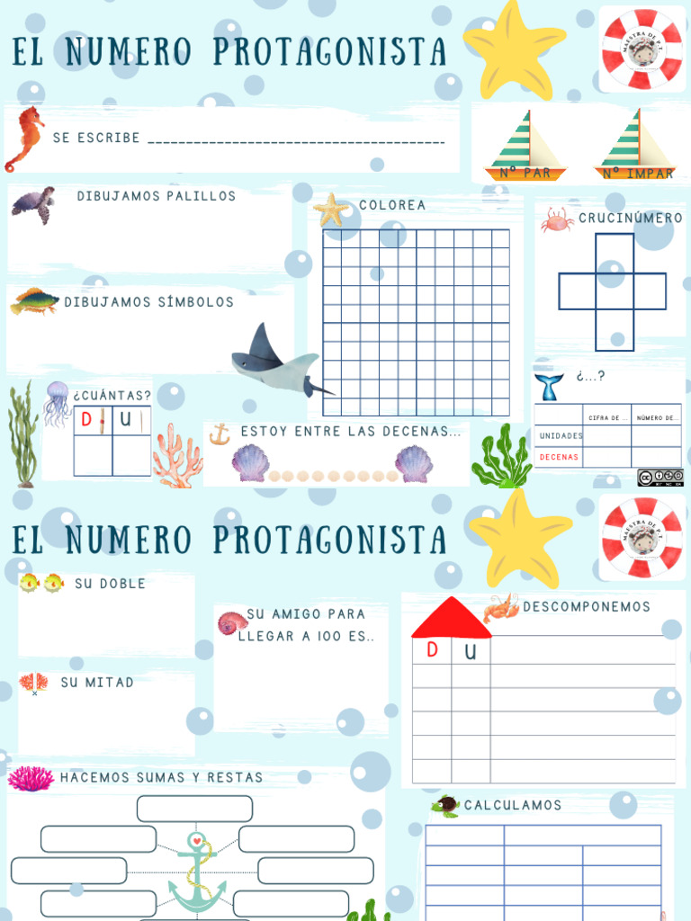 El Número Protagonista 2 Cifras | PDF