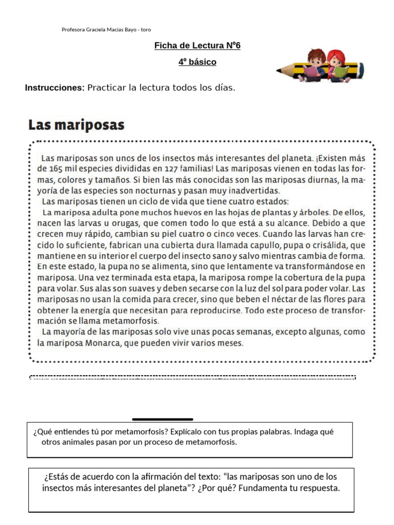 Ficha 6 (Cuarto) | PDF