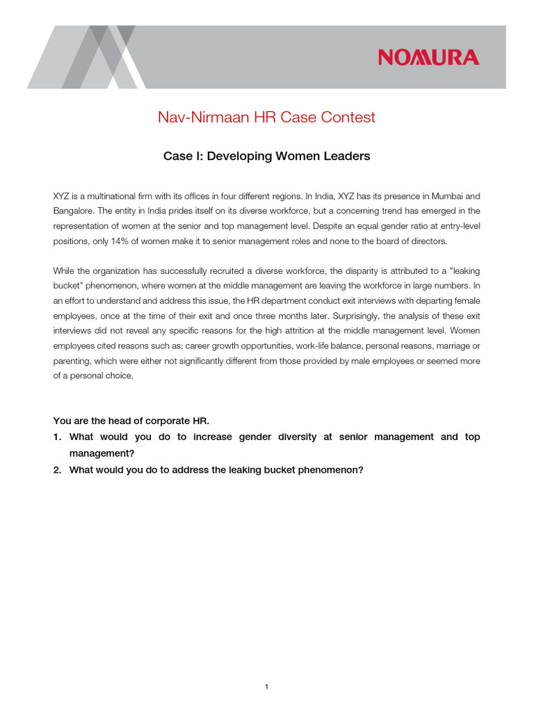 Caselets_HR Case Study | PDF