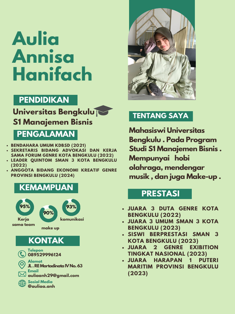 CV Aulia Terbaru | PDF