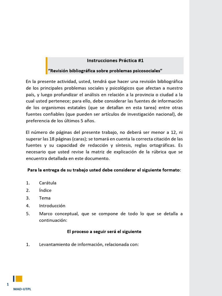 Instrucciones Práctica #1 | PDF