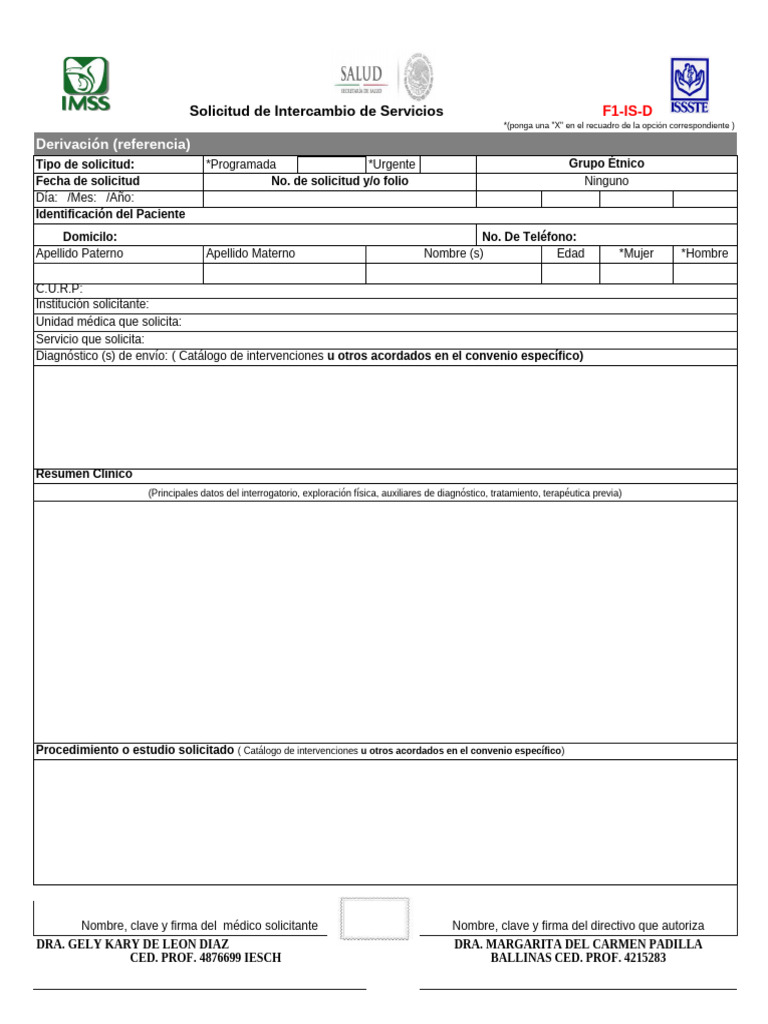 Formato de Referencia Y Contrareferencia | PDF