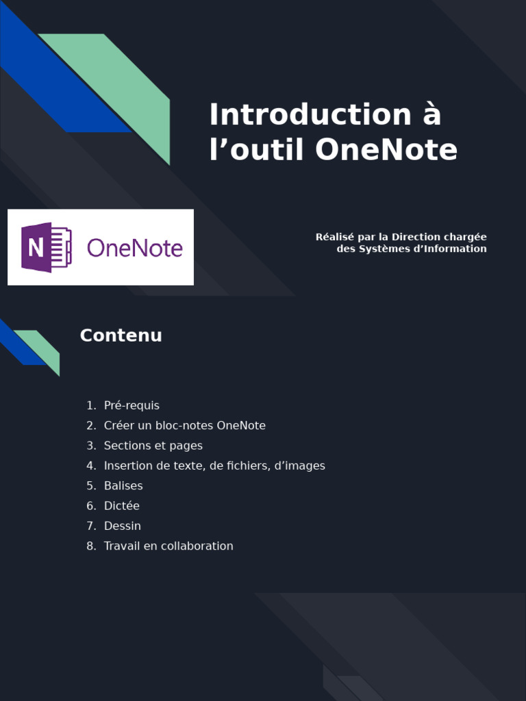 Support de Formation OneNote | PDF
