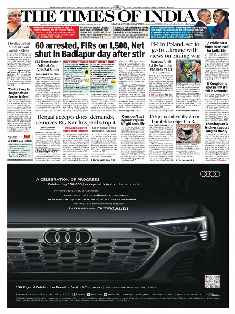 TOI Pune 22-08-2024 | PDF
