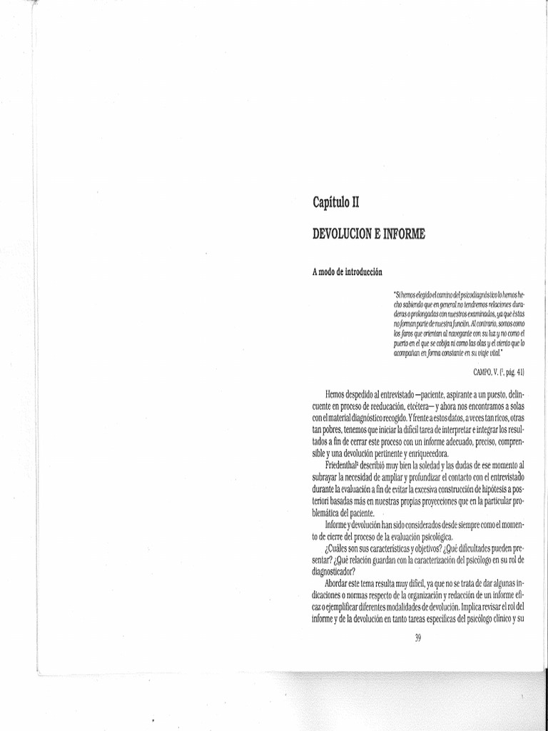 Frank Devolución e Informe | PDF