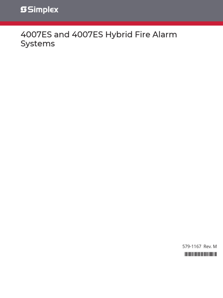 4007ES and 4007ES Hybrid Fire Alarm Systems | PDF | Computer Network ...