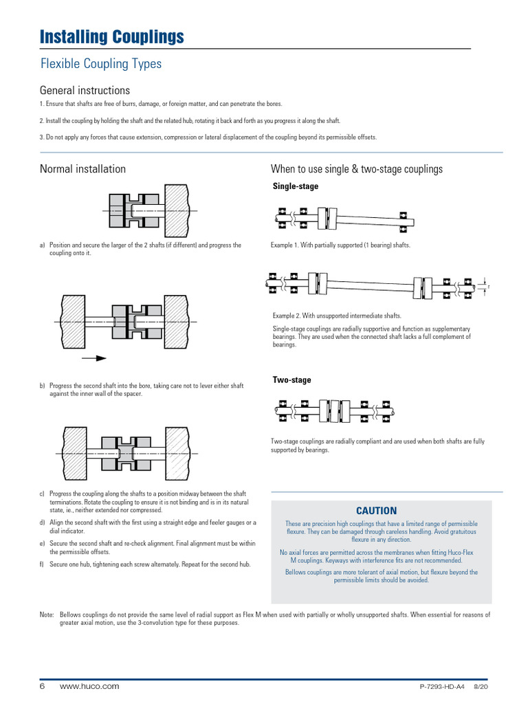 Installing Couplings: Flexible Coupling Types | PDF