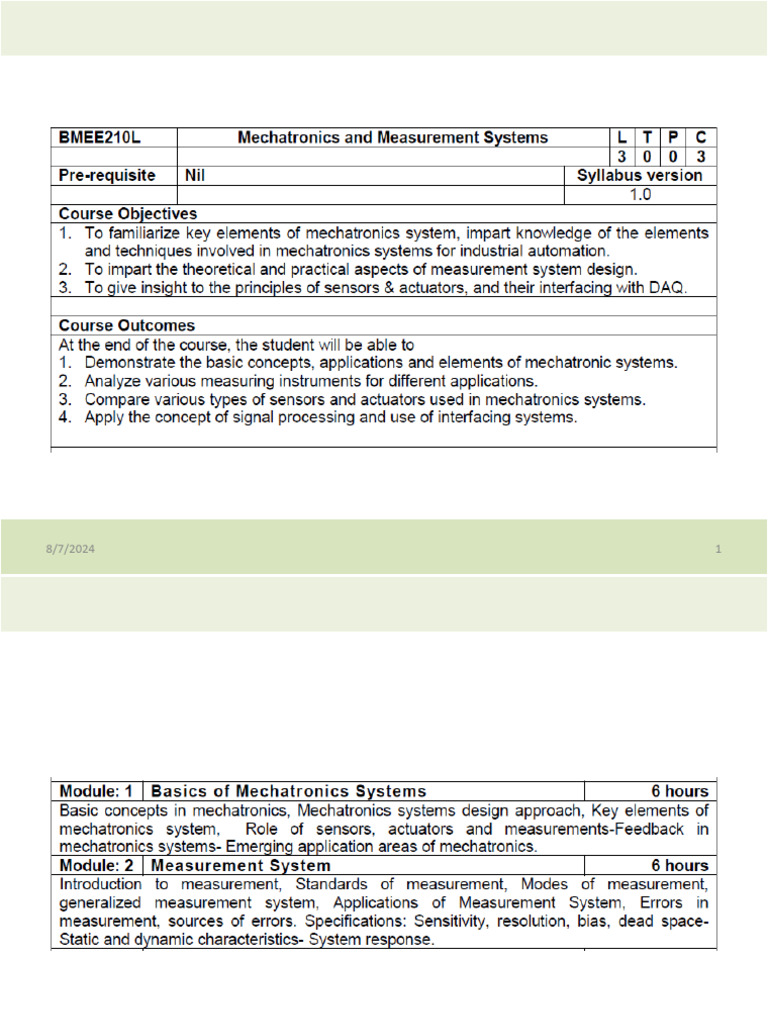 2-Module - 1 - Introduction - Basics of Mechatronics Systems - Basic Concepts in Mechatronics-18 ...