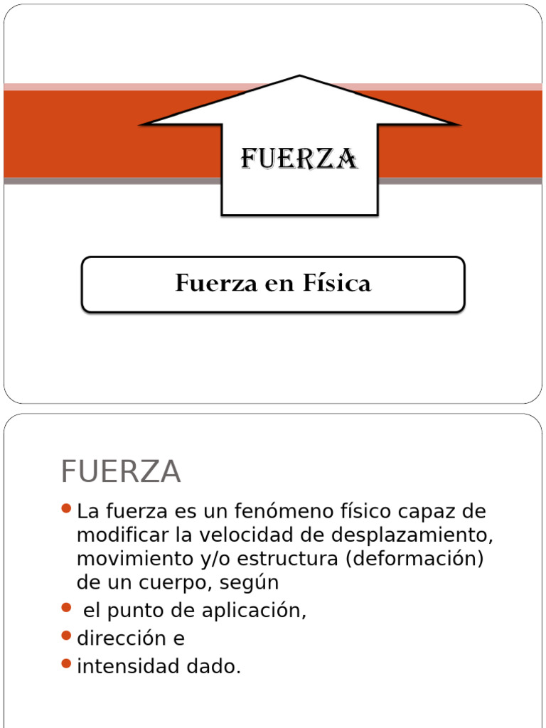 FUERZA | PDF