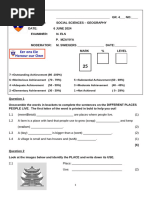 Grade 4 - Geography Test - Term 3 - 2024 | PDF