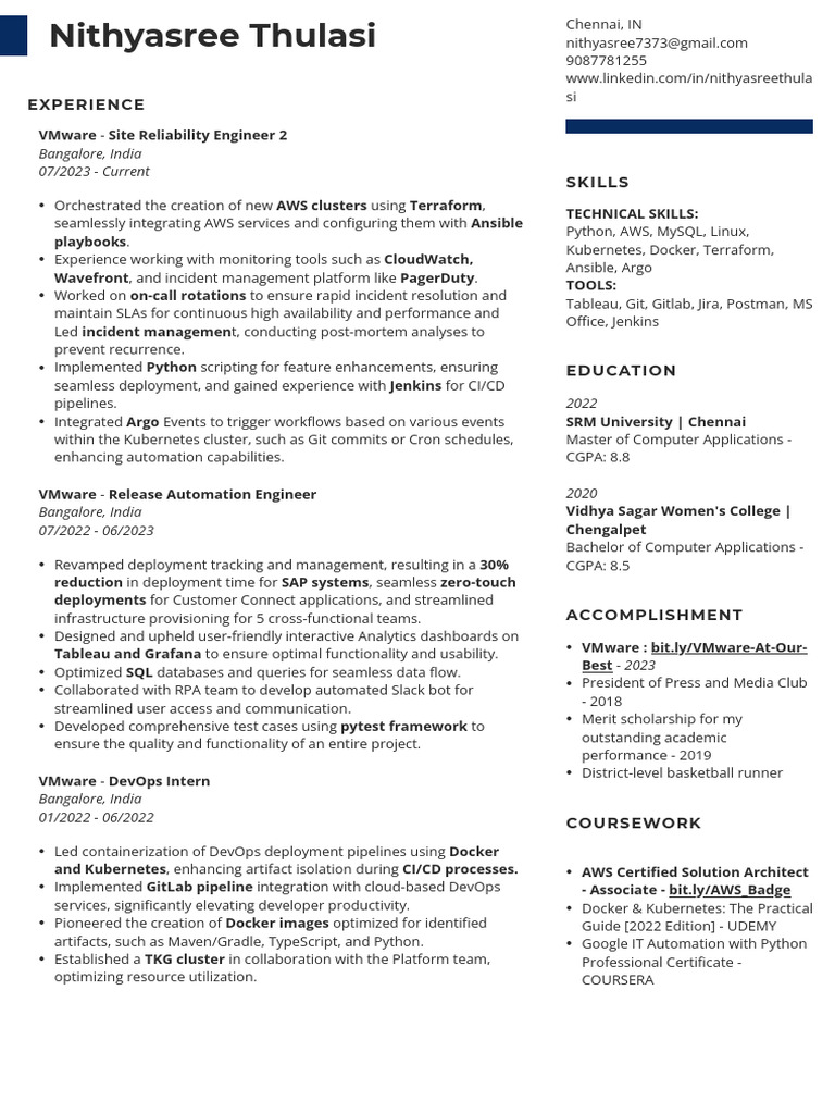 Resume-SDE | PDF