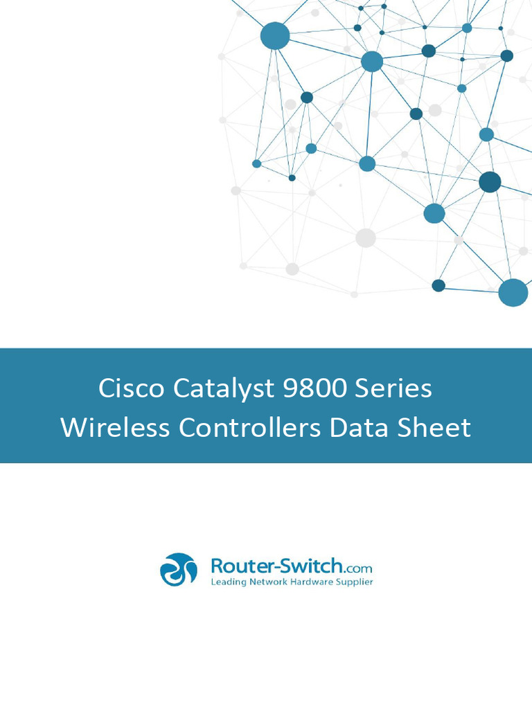 Cisco Catalyst 9800 Series Wireless Controllers Data Sheet | PDF ...