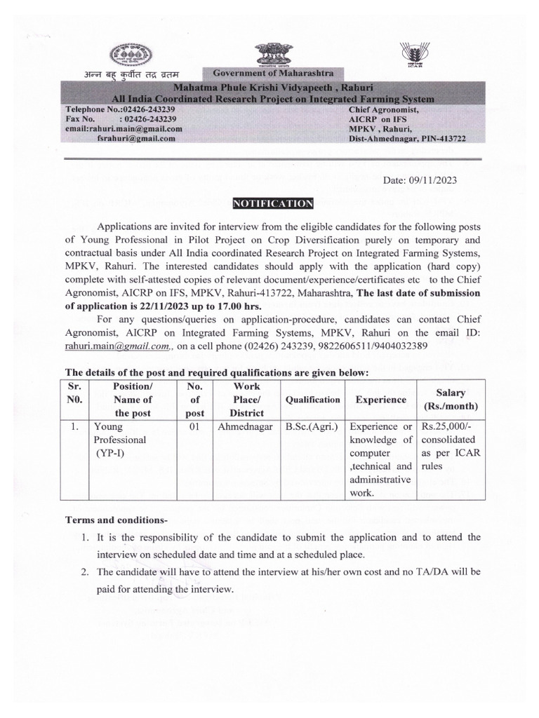 Notification | PDF