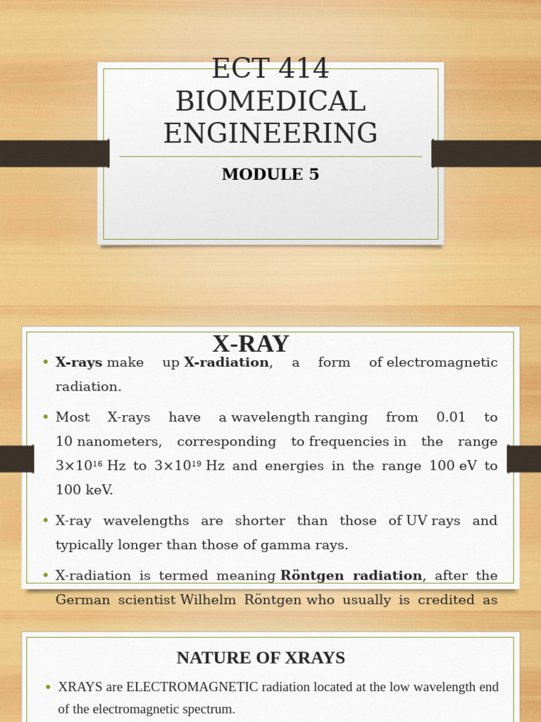 Ect 414 Biomedical Engineering Module 5 | PDF