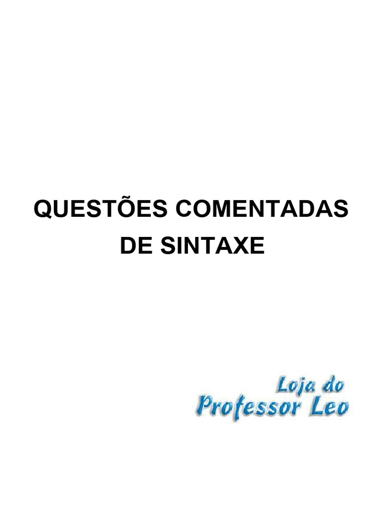 Sintaxe 160403193958 | PDF