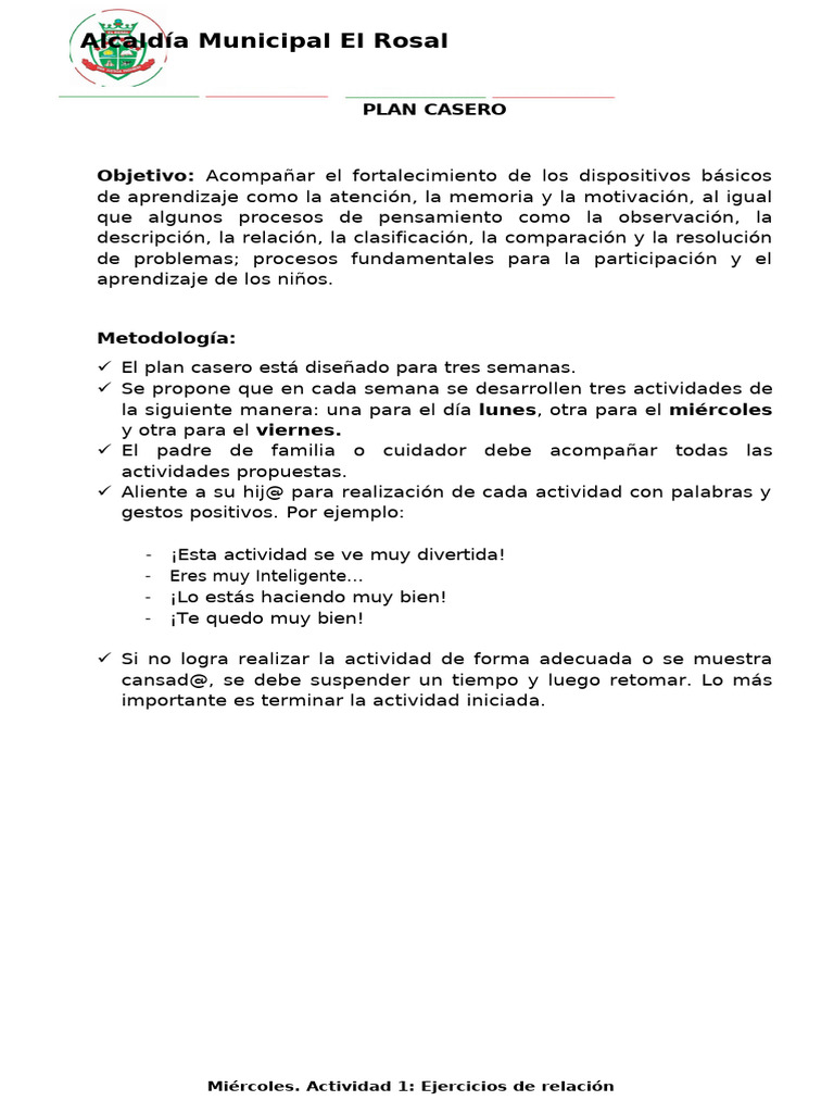 plan casero 3 | PDF