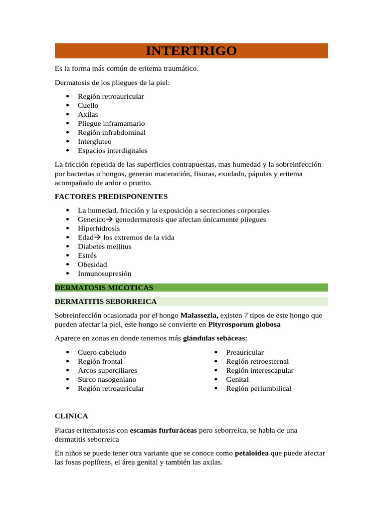 INTERTRIGO | PDF