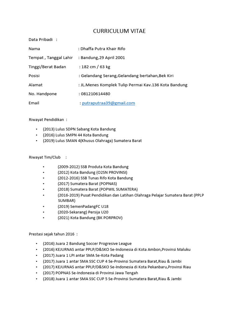 CV.dhaffa Putra | PDF