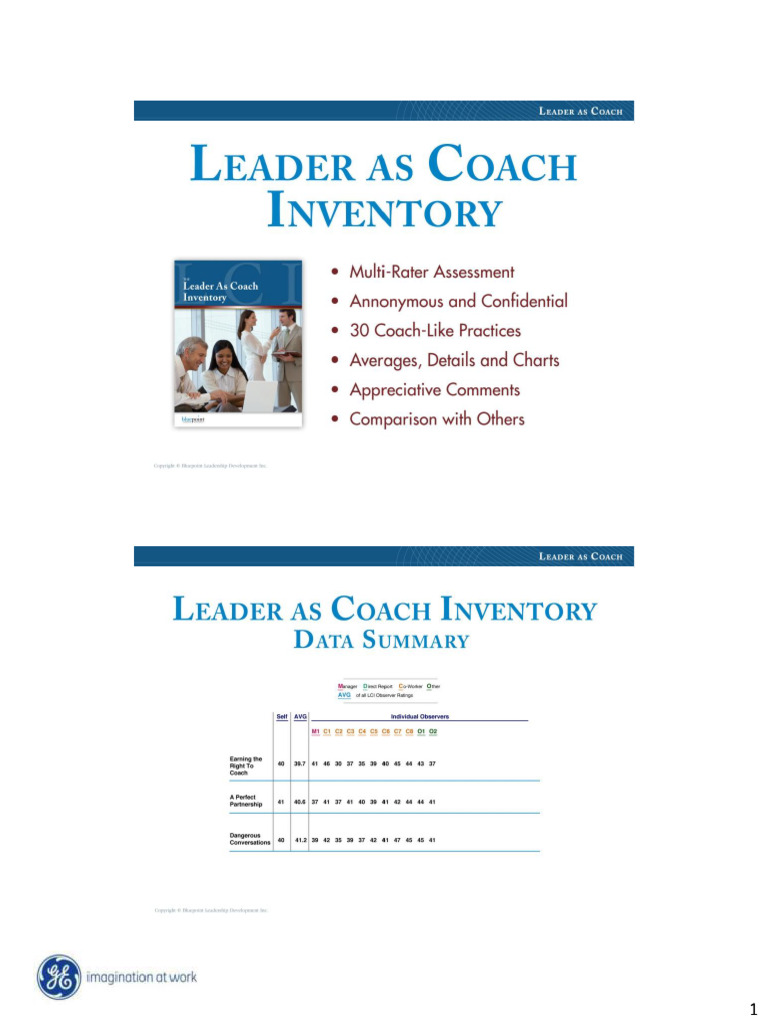 02 - Leader As Coach Reflection and Action Planning | PDF