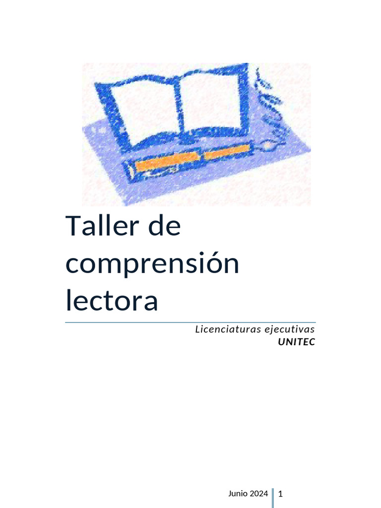 1 Antología Taller de comprensión lectora | PDF 1 Antología Taller de comprensión lectora | PDF