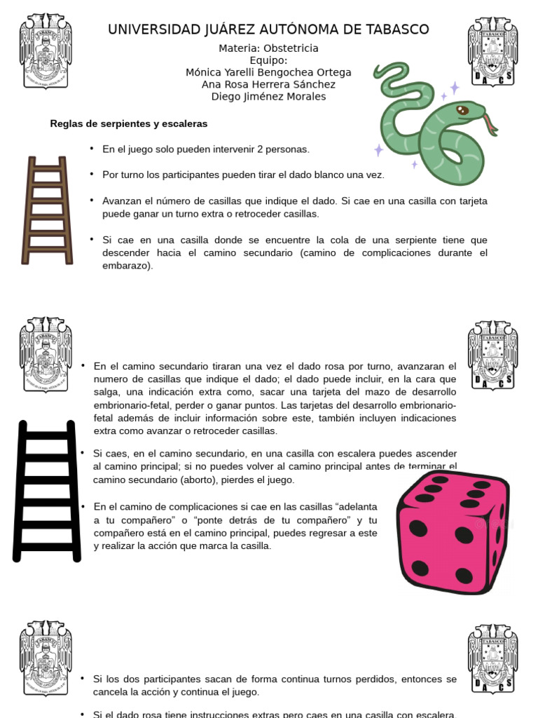Reglas Del Juego Serpientes y Escaleras | PDF Reglas Del Juego Serpientes y Escaleras | PDF