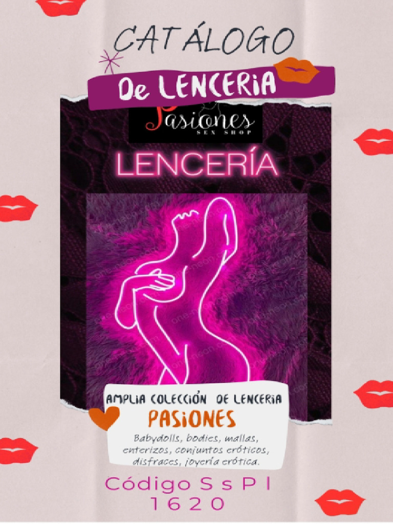 Catálogo de Lenceria #1 Sex Shop Pasiones Cod SSPL 1620 | PDF