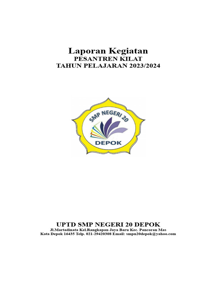 Laporan Kegiatan Sanlat 2024 | PDF