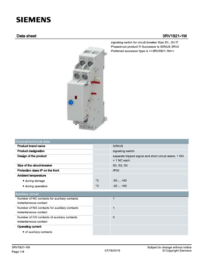 Siemens Interruptor | PDF