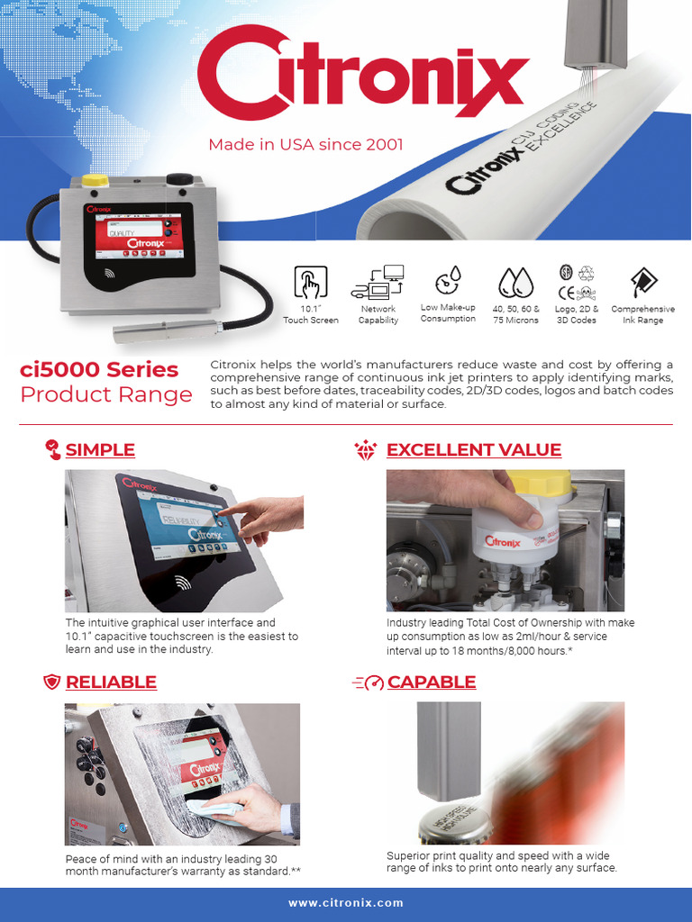 Ci5000 Series Single Page Brochure English | PDF