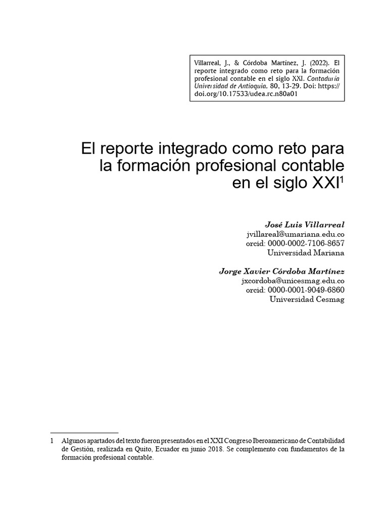 Formación Contable y Reporte Integrado | PDF | Contador | Contabilidad