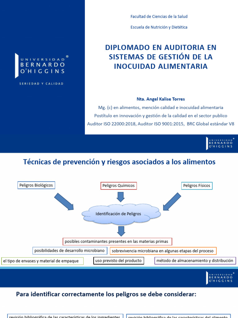 UNIDAD 4 - Peligros Asociados A Inocuidad | PDF